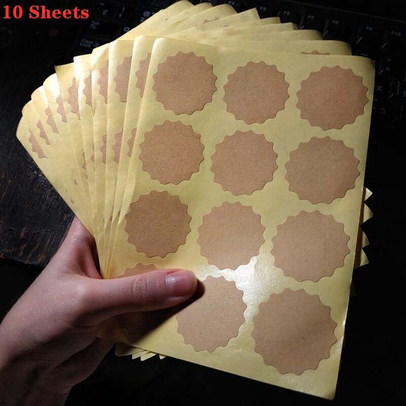 10Sheets=120PCS DIY Various Vintage Blank White Kr... – Grandado