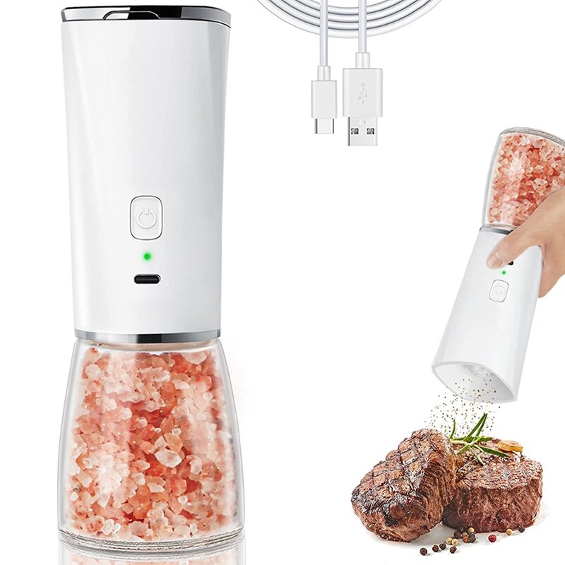 ! Electric Pepper Grinder, USB Rechargeable Gravit... – Grandado