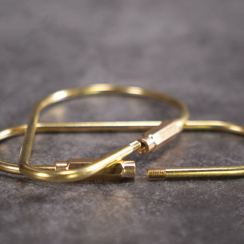 2Pcs Brass Luggage bag Key Ring Retaining Ring Cli... – Grandado