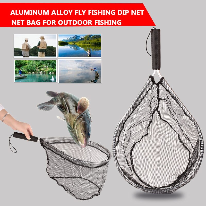 Practical Fly Fishing Net Durable Portable Black A... – Vicedeal