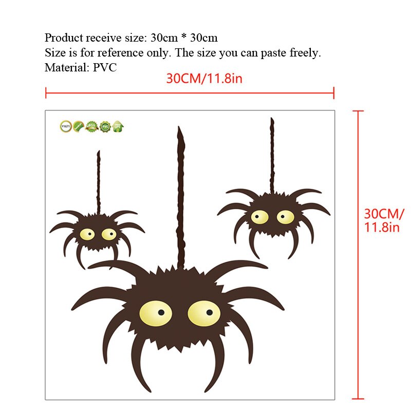Halloween cartoon little spider Wall Sticker Festi... – Grandado