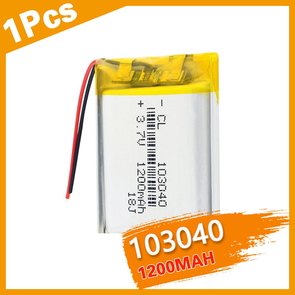 Lithium polymer battery 3.7V 1200mAh LiPo Recharge... – Vicedeal