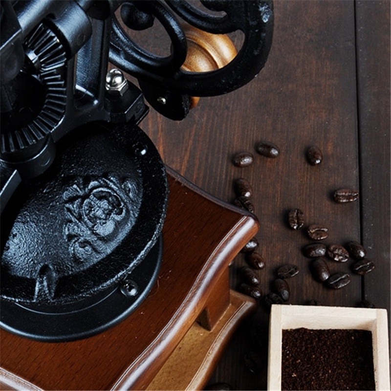 Retro Classic Wheel Coffee Manual Grinder Grinding... – Vicedeal