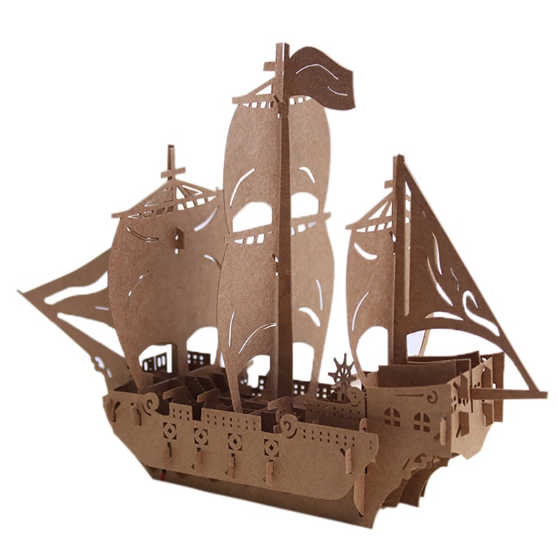 3D Pops Up Card Ship Card Festival Birthday Weddin... – Grandado