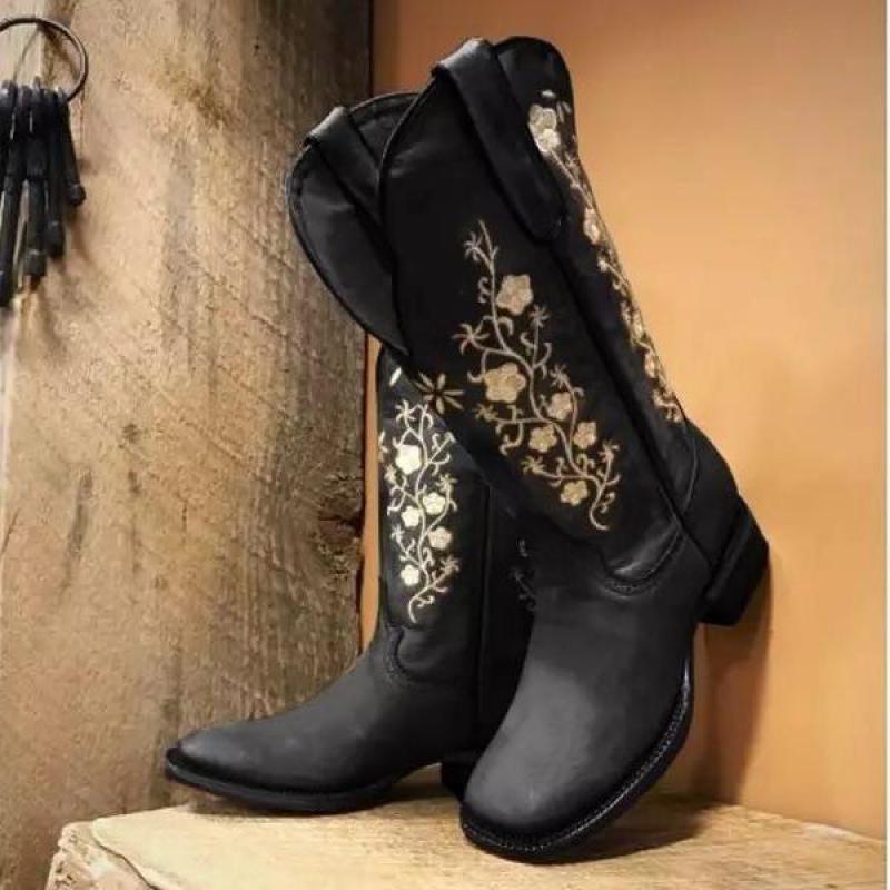 Outono inverno moda feminina vintage botas longas ... – Vicedeal
