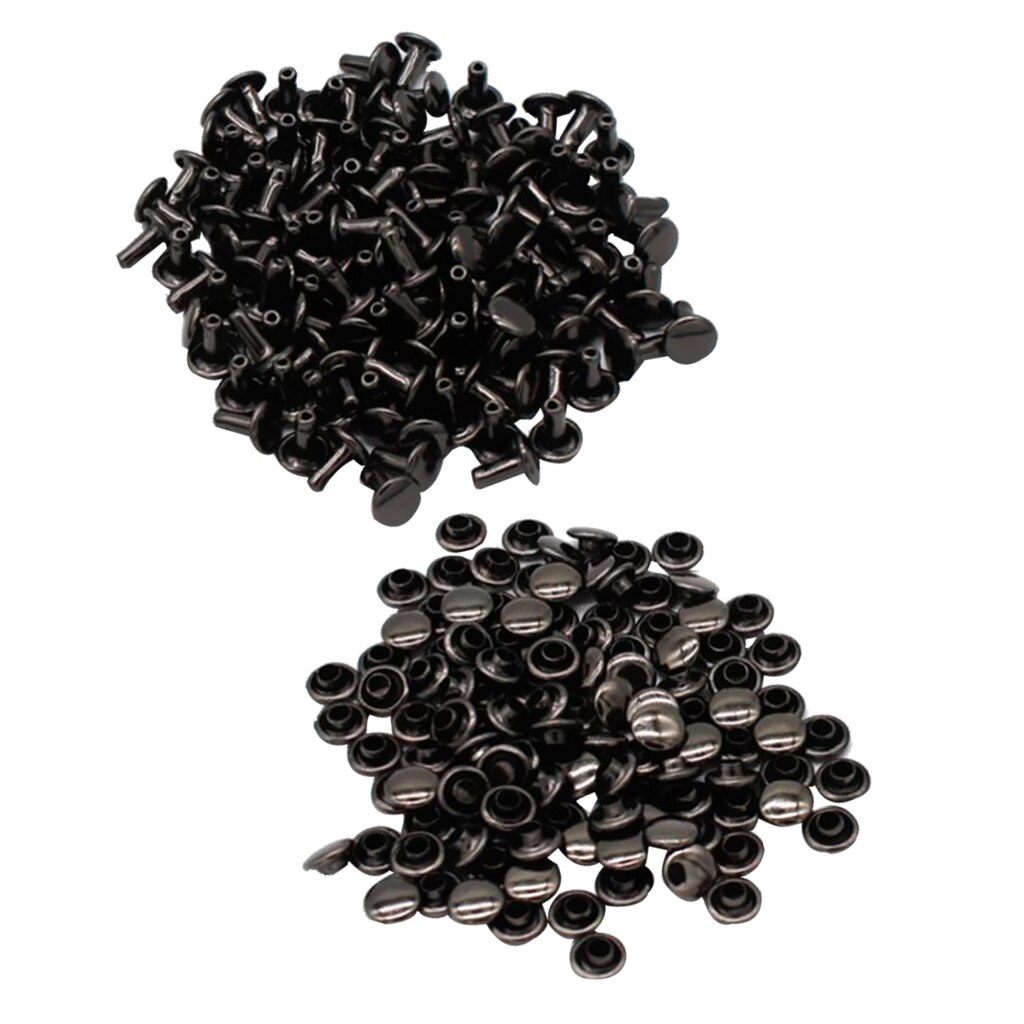 100pcs 8mm Leather Rivets Double Sided Rivet Tubul... – Vicedeal