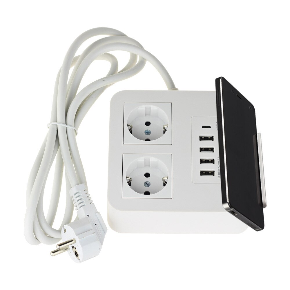Power Strip Portable Extension Socket With 4 Usb P Vicedeal