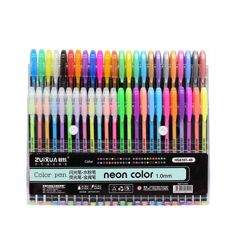 12/18/24/36/48 Colors Gel Pens Set Glitter Gel Pen... – Grandado
