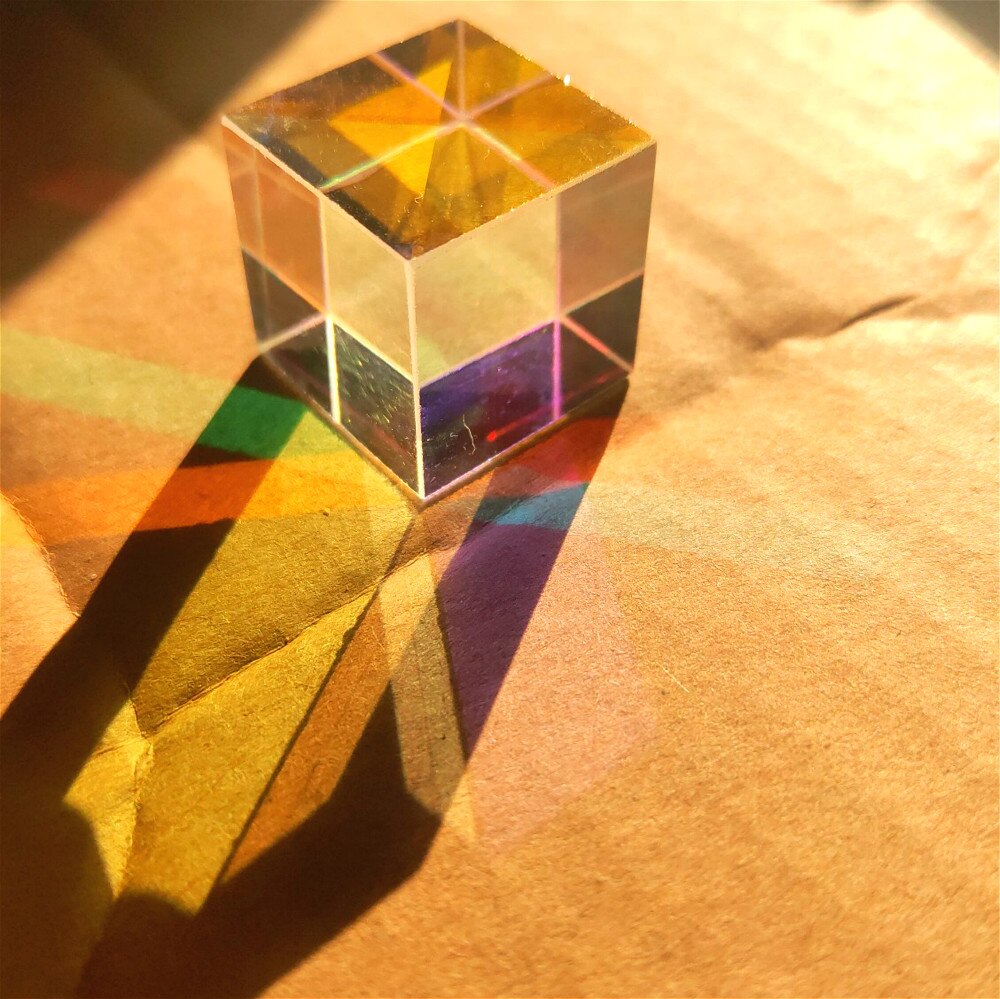 Prisma Zes-Zijdige Helder Licht Combineren Cube Pr... – Grandado