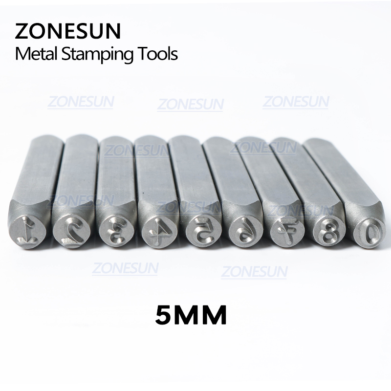 ZONESUN 9PCS Carbon Steel Stamp Number Set Steel S... – Grandado