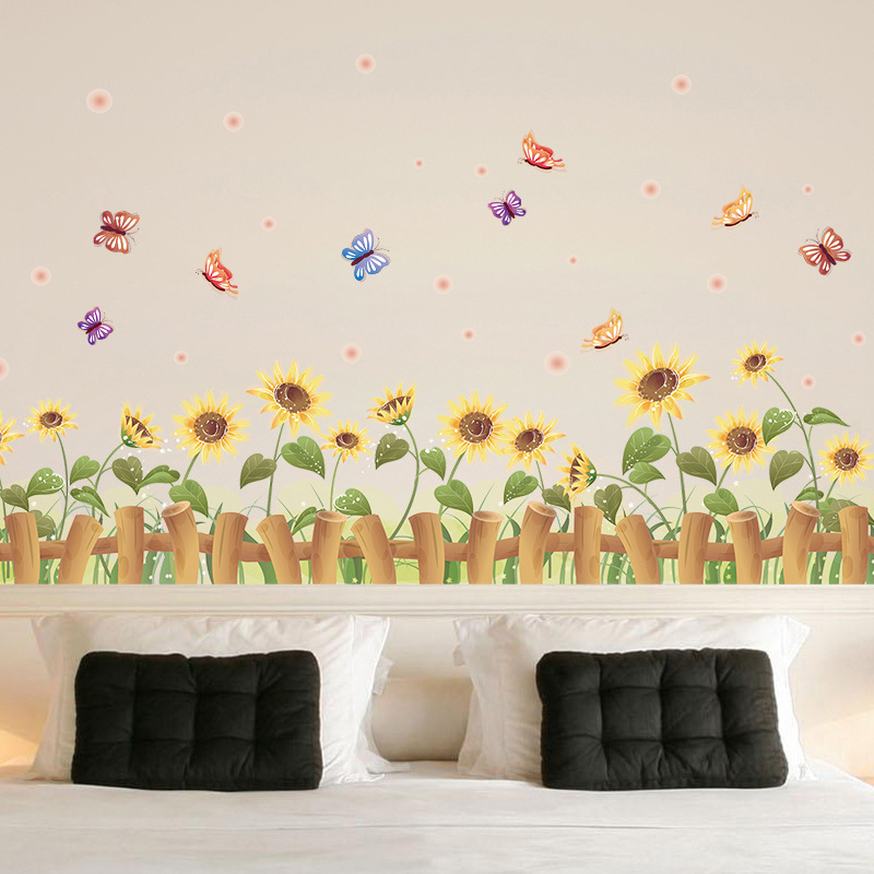 Zonnebloemen Muurstickers Voor Woonkamer Decoratie... – Grandado