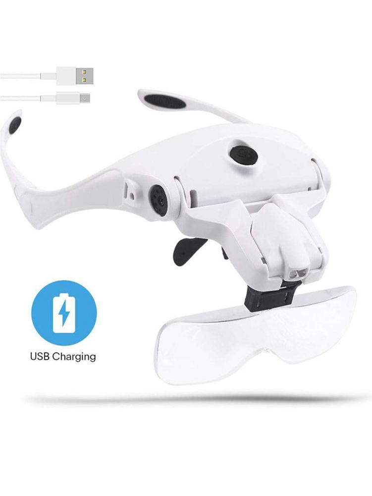 Head Wearing Glasses Magnifier USB Charging Head M... – Grandado