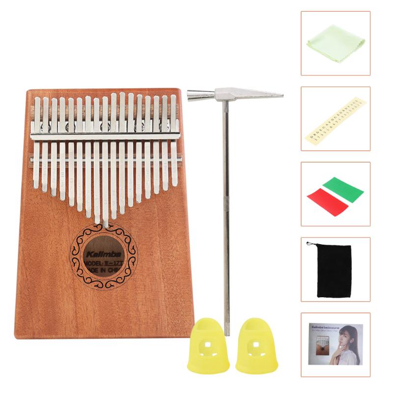 17 Keys Thumb Piano Wood Kalimba Classic Colors an... – Grandado