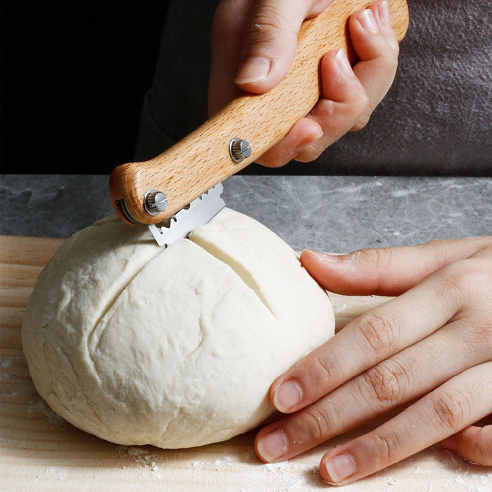 Bread Baking Tool Set Curved Bread Cutter Flour Co... – Grandado