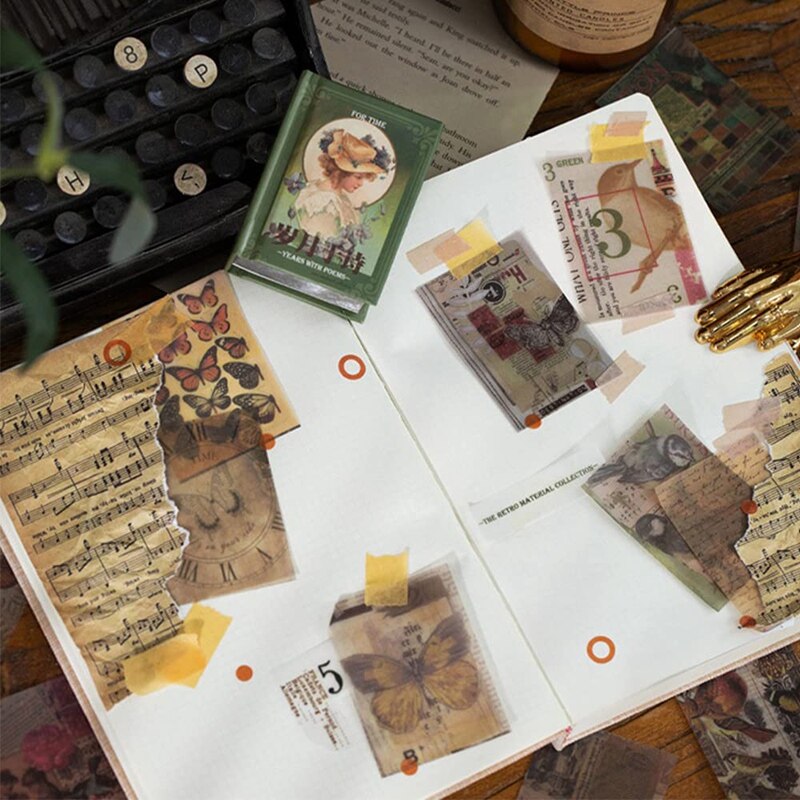 Scrapbooking Paper Vintage Journaling Scrapbooking... – Grandado