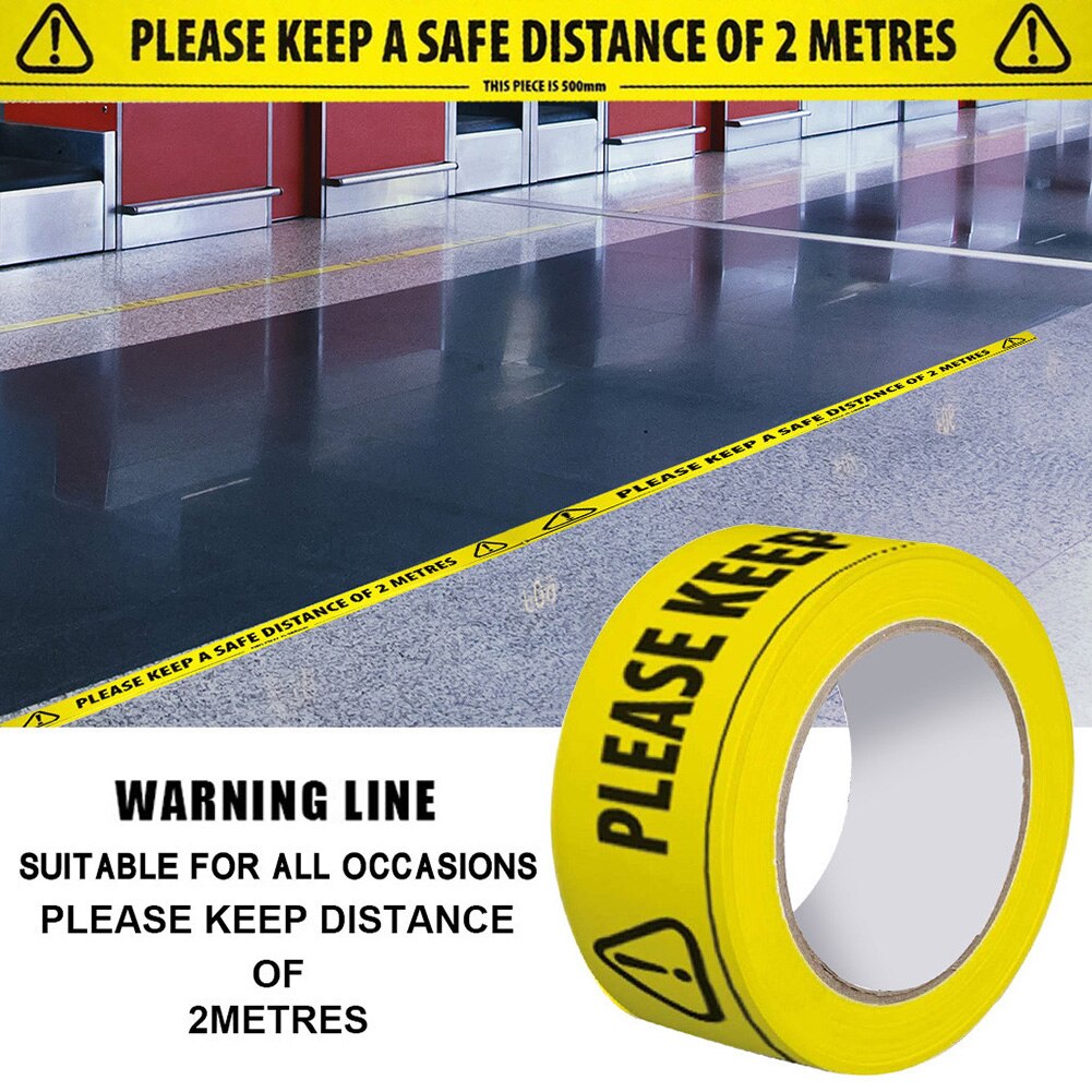 Safety Tape 2 Metre Aparts Social Safe Distancing ... – Vicedeal