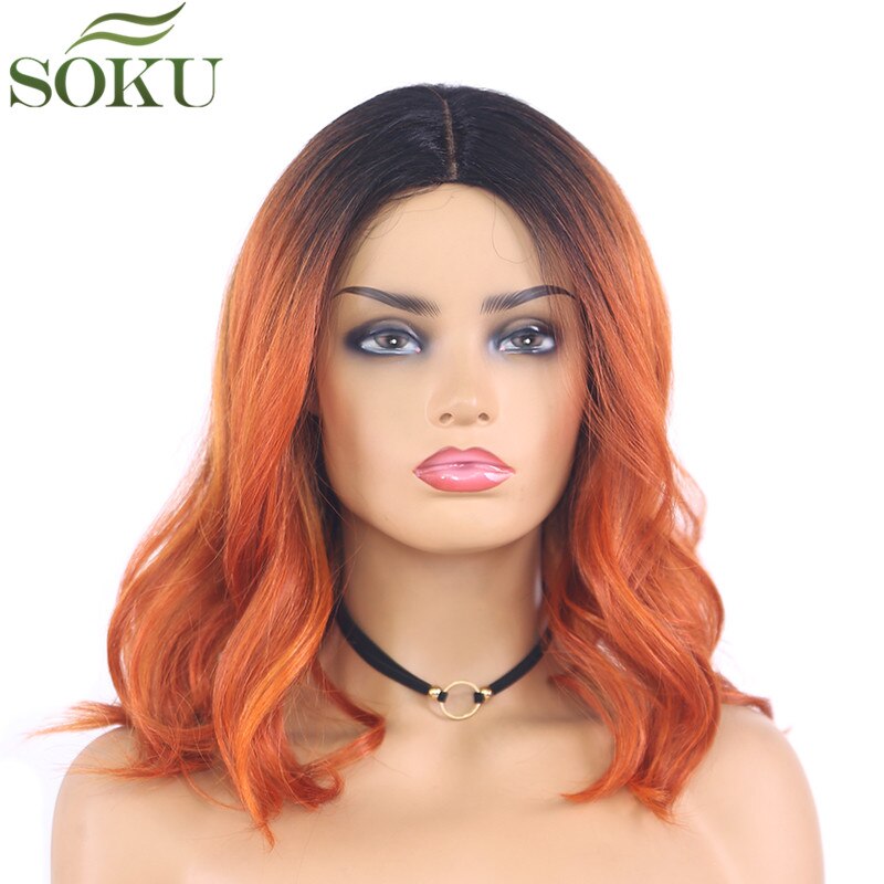 Ombre Gray Synthetic Lace Wigs Natural Wave Should... – Grandado