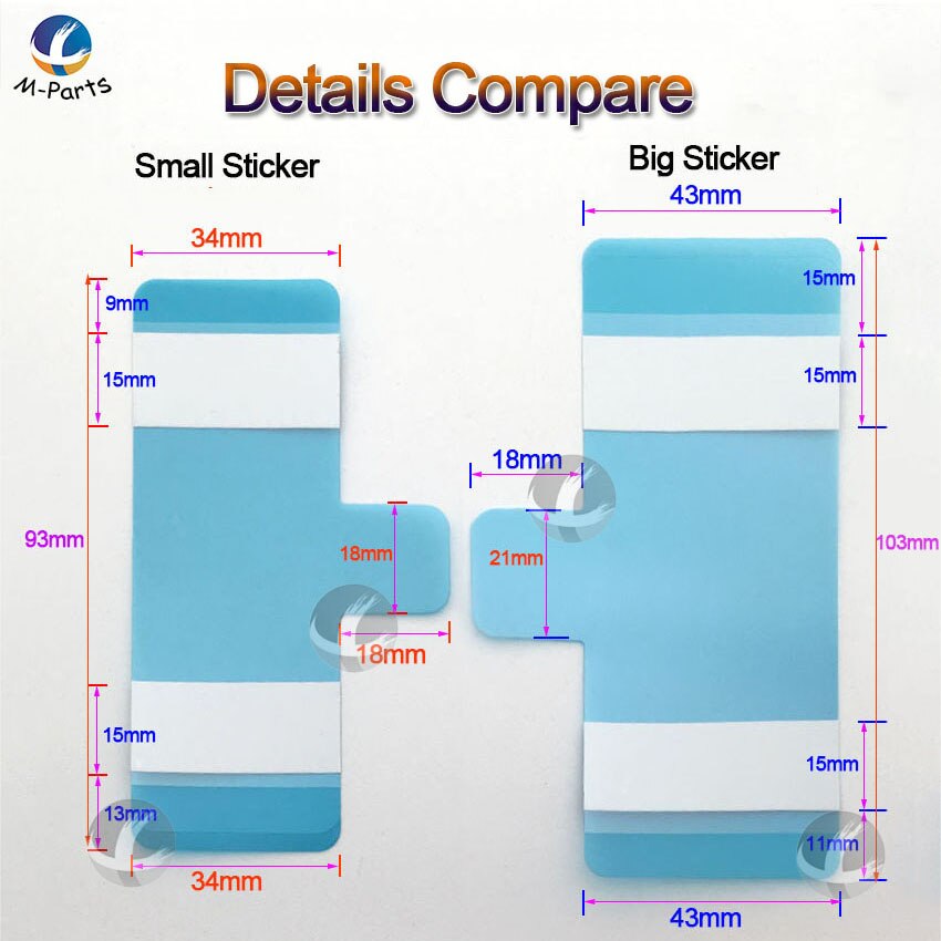 Universal Battery Adhesive Sticker For iPhone Sams... – Grandado