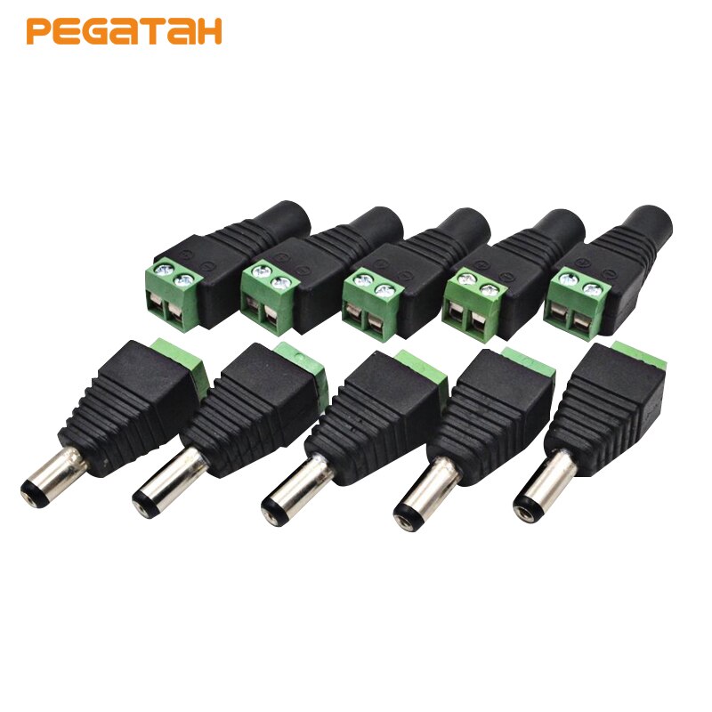 5 Pairs Male+Female DC Power Jack & Plug Screw... – Grandado