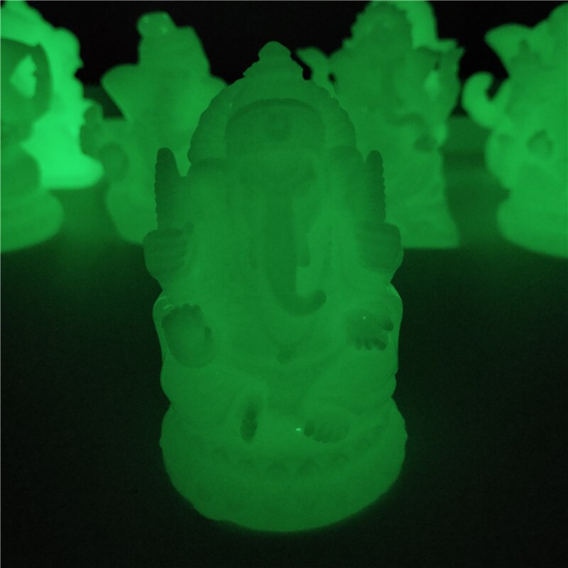 Glowing In Dark Ganesha Statue Buddha Elephant God... – Vicedeal