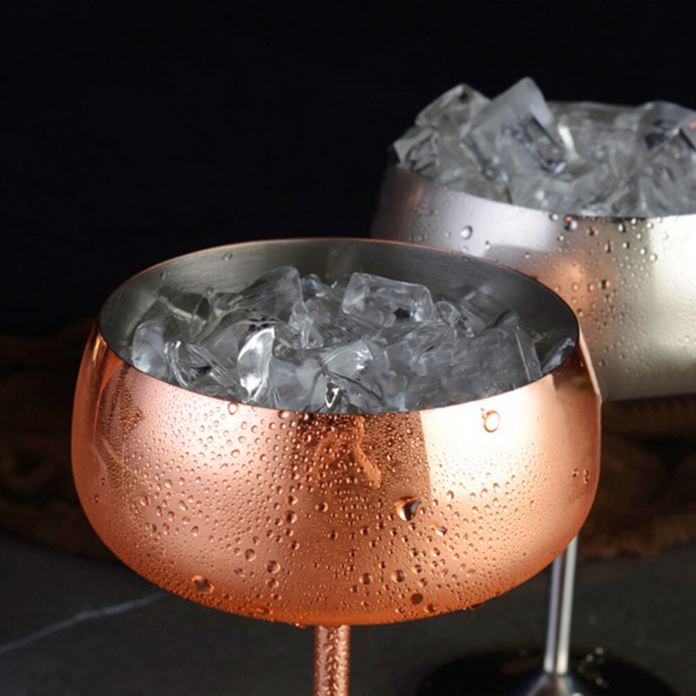 500ml Stainless Steel Goblet Champagne Cup Wine Gl... – Vicedeal