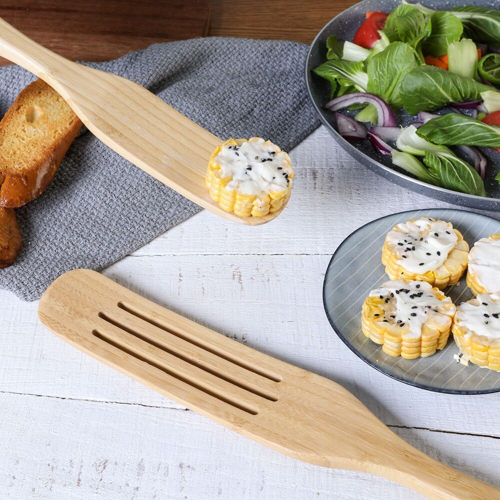 Bamboo Kitchen Utensil Set,4/5PCS Bamboo Spurtle K... – Grandado