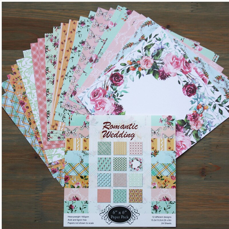 6 Inch Paper Pack For Wedding Scrapbooking Theme P... – Vicedeal