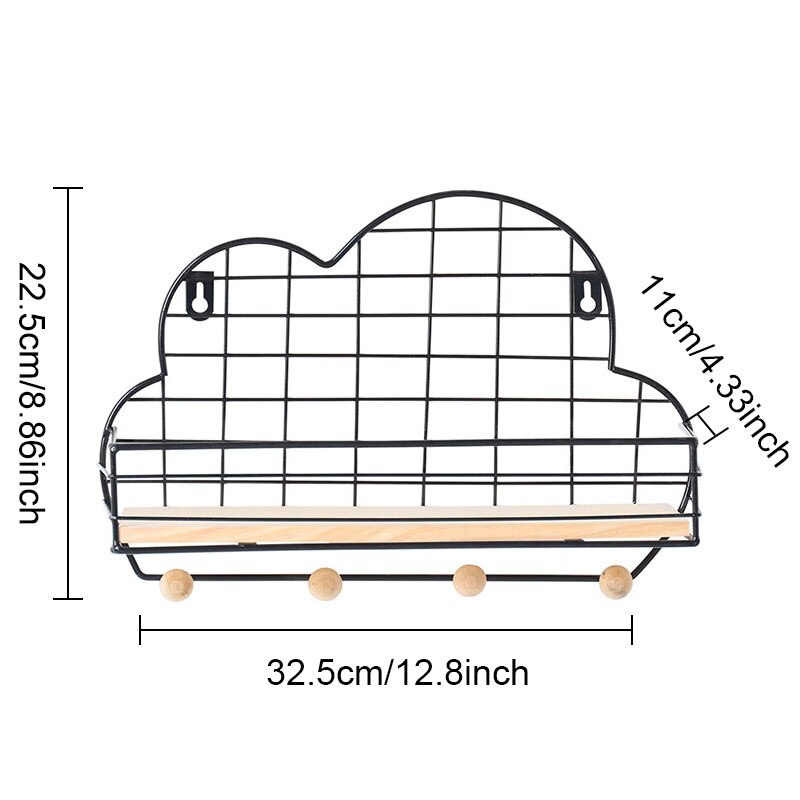 Cloud Shaped Hanging Wall Mounted Display Grid Sto... – Grandado