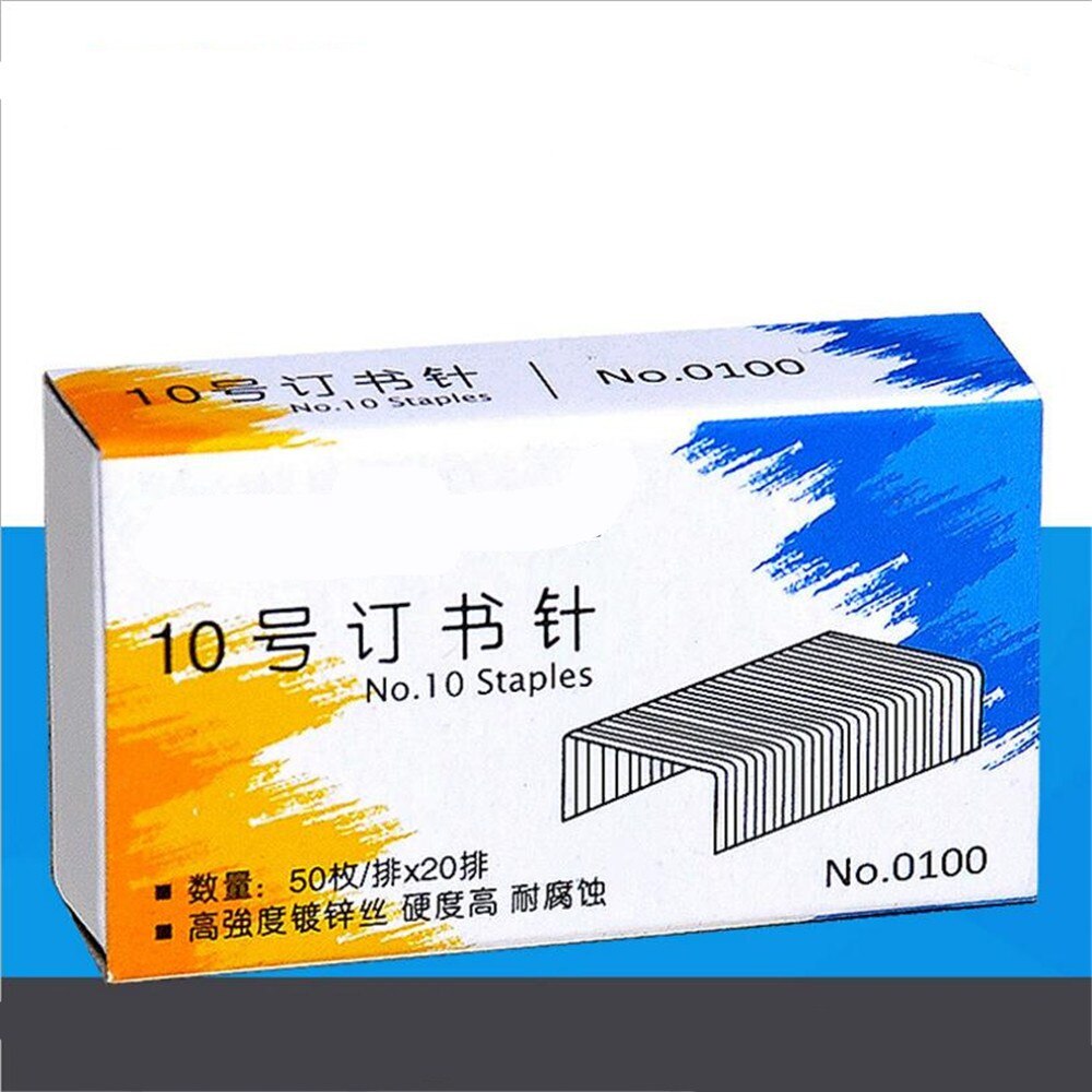 kw-10 Staples 10 Silver Metal Staples Office Stapl... – Vicedeal