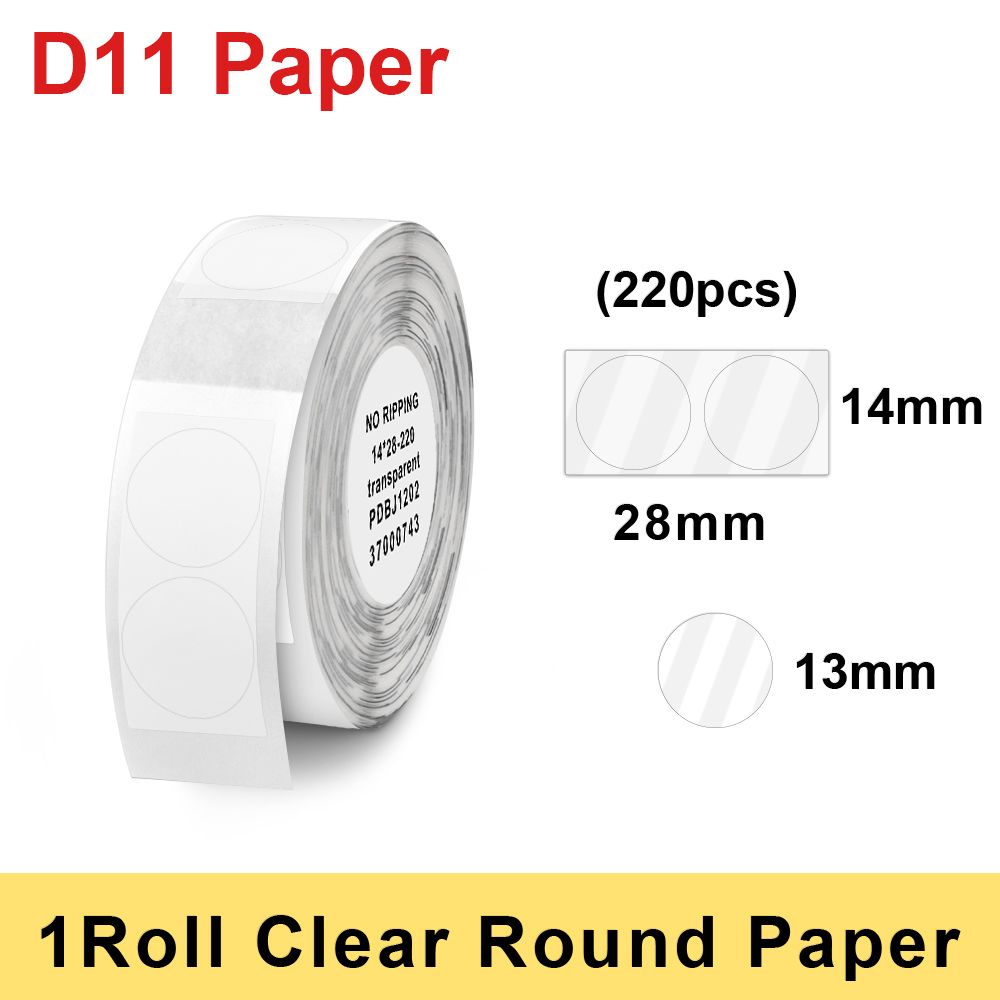 1Roll Transparent Niimbot D11 D110 Printing Label ... – Grandado