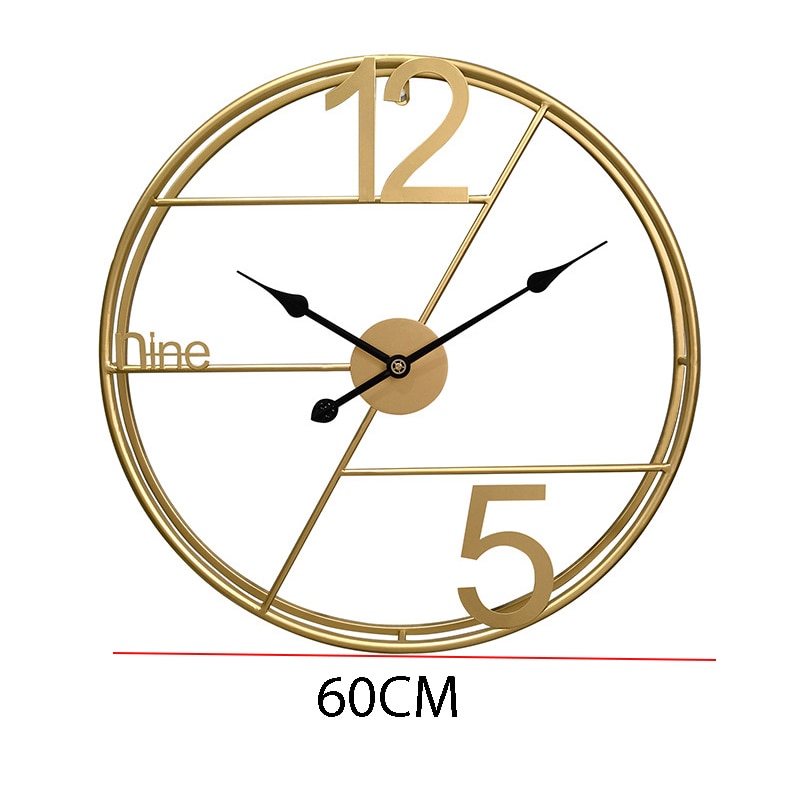 Gold Wall Clock Modern Large Wall Clocks Living Ro... – Grandado