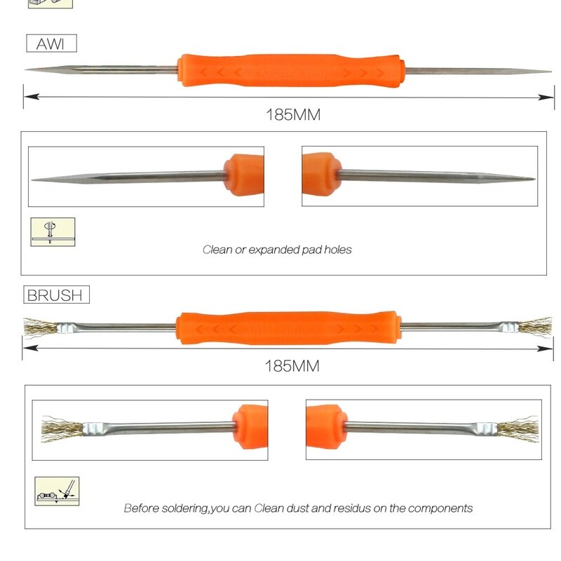Soldering Aid Tool Brush Scraper Knife Hook Fork S... – Grandado