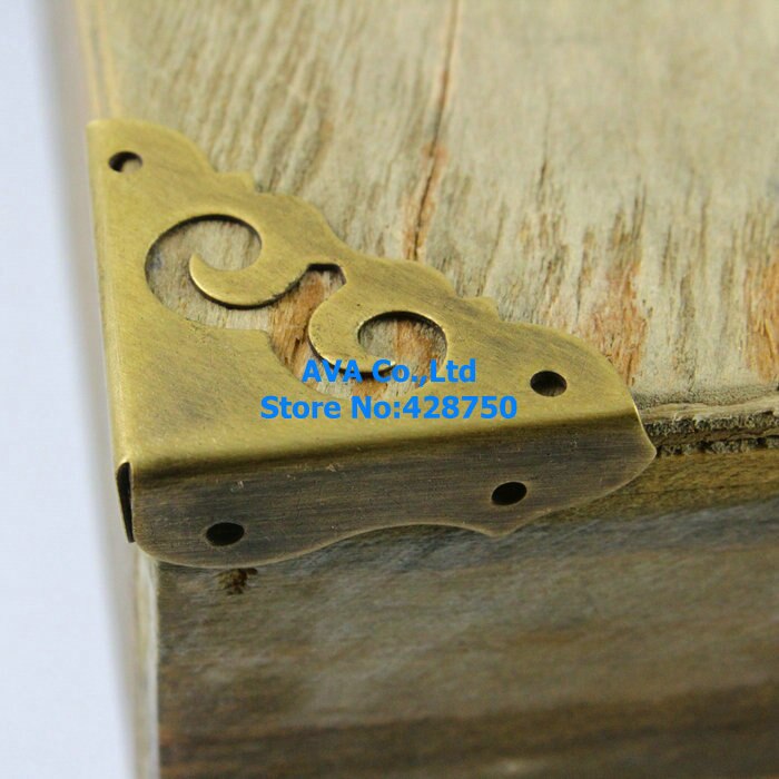 8 Stuks Antiek Messing Jewelry Box Corner Box Corn... – Grandado