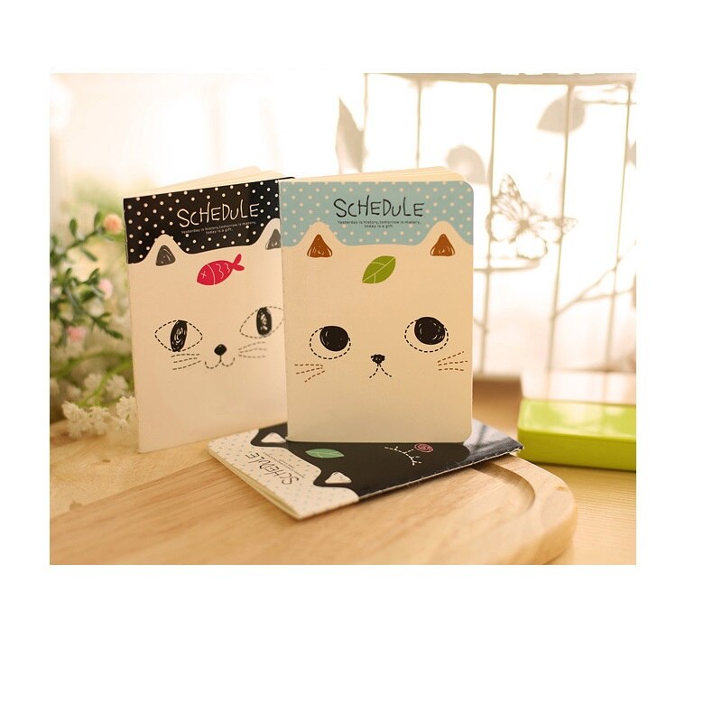 4pcs Kawaii Mini Diary Cute Cat Binding Notebook P... – Grandado