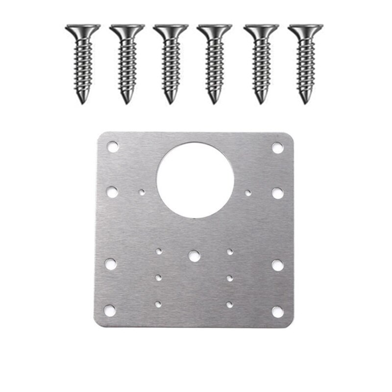 1pc Door Hinge Repair Plate With Screws Stainless ... – Grandado