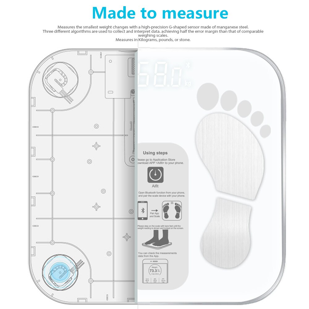 Digital Electronic Bluetooth Smart Body Fat BMI Ba... – Vicedeal