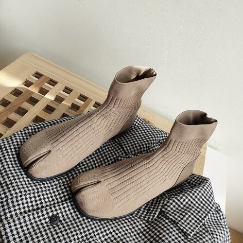 Womens Ankle Boots Split Toe Japanese Ninja Shoes ... – Vicedeal