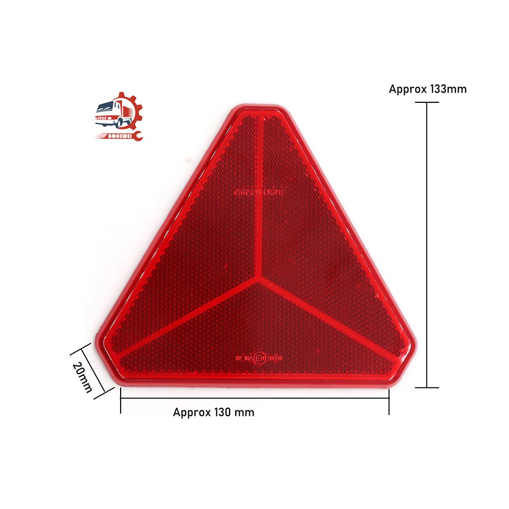 AOHEWEI Triangle Self Adhesive Red Reflectors Rear... – Vicedeal