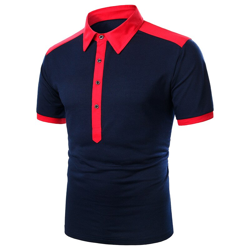 Casual Solid Color Men's Short Sleeves Polo Summer... – Grandado