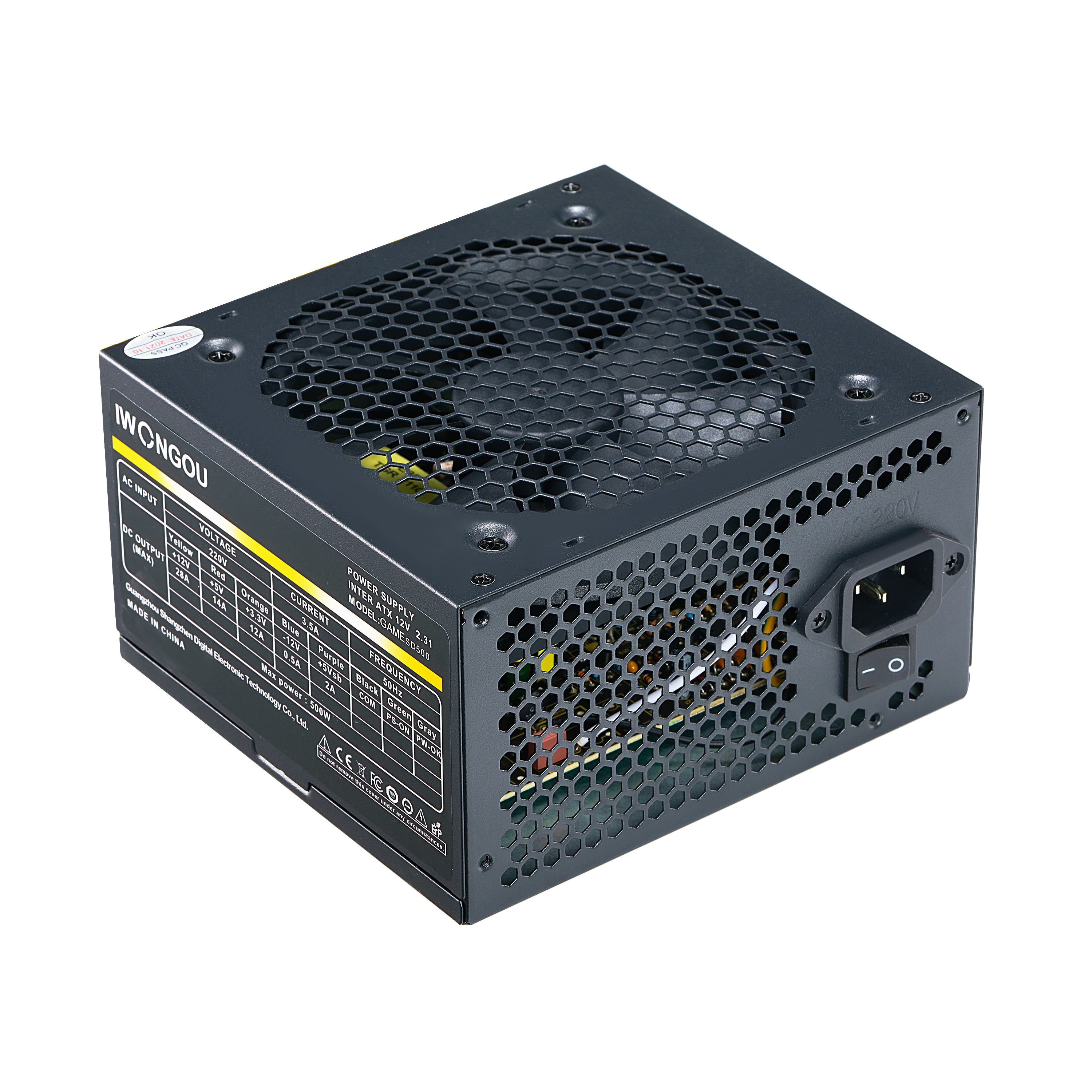 Iwongou Pc Stroombron 400W Max Voor Intel Amd 24 P... – Vicedeal