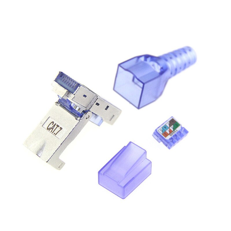RJ 45 Connector Cable Cat7 internet Plug 8P8C RJ45... – Grandado