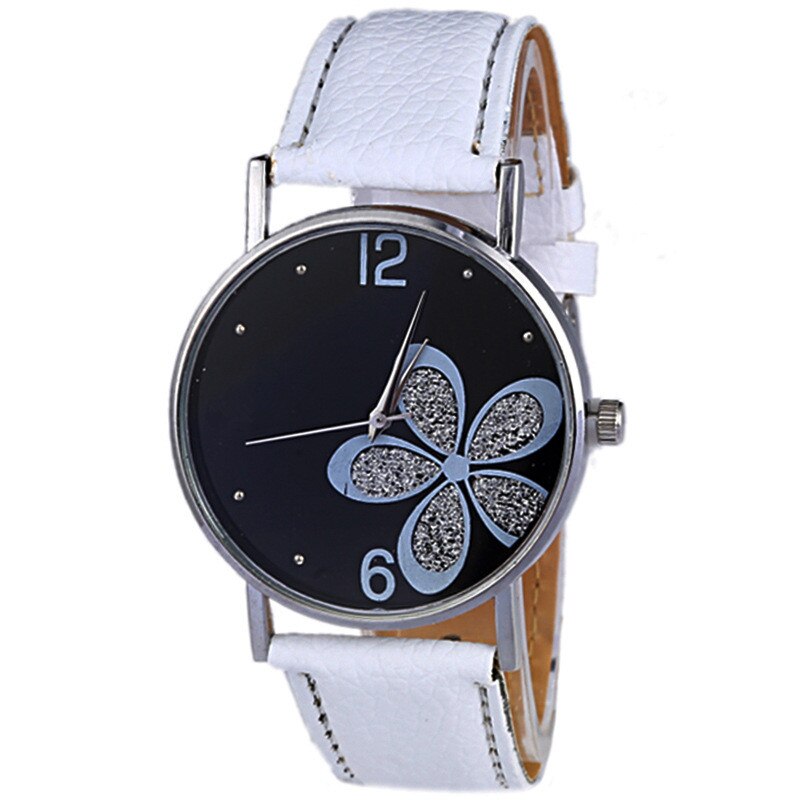Women Watches Leather Strap Flower Female Clock La... – Grandado