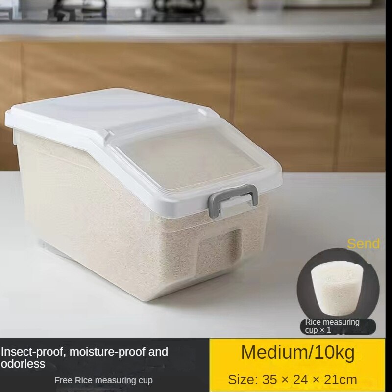 10KG Rice Storage Box Rice Dispenser Rice Containe... – Grandado