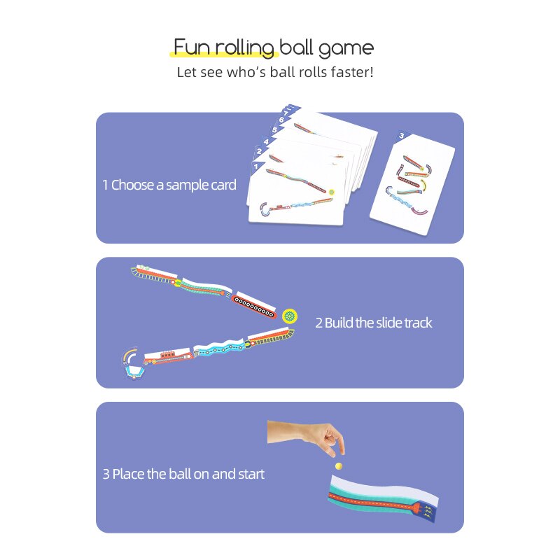 Magnetic rolling ball slide track children early e... – Vicedeal