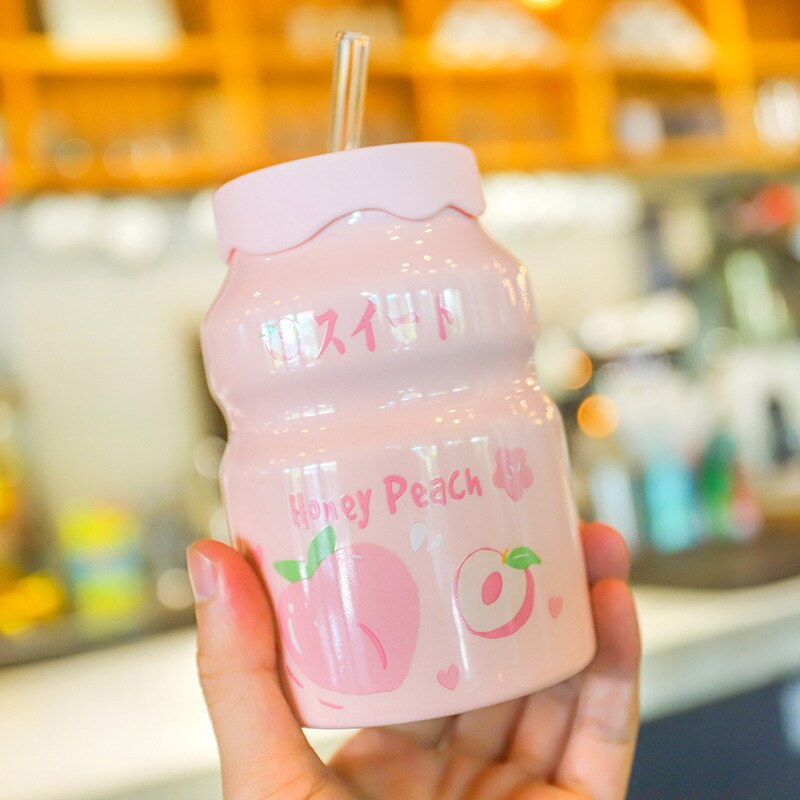 Cotton Ceramic Cup Coffee Milk Cup Ins Cute Ins Mu... – Grandado