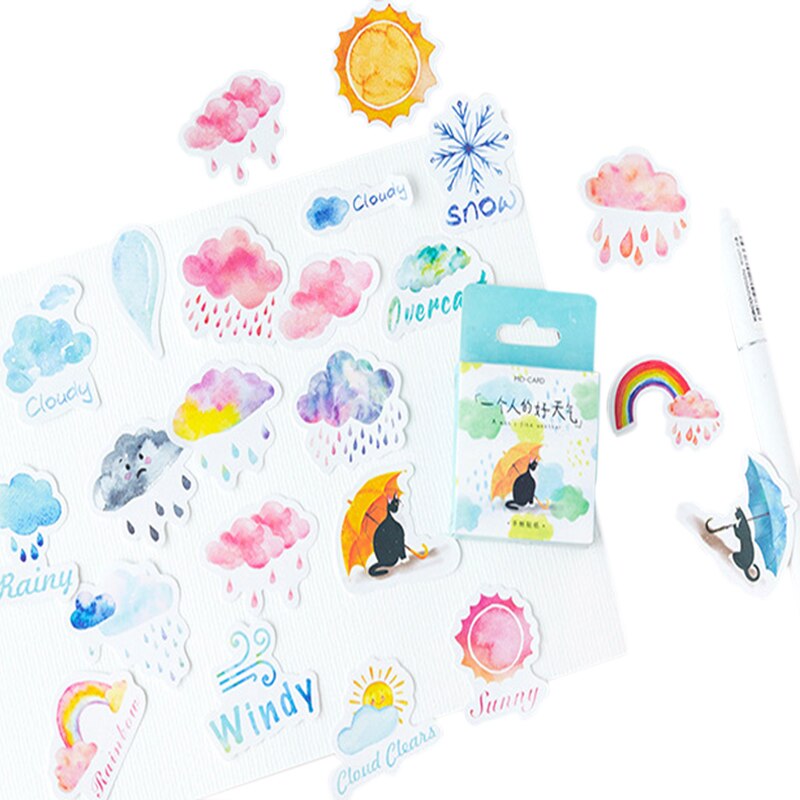 46pcs/box Cute Cartoon stickers for scrapbooking p... – Vicedeal