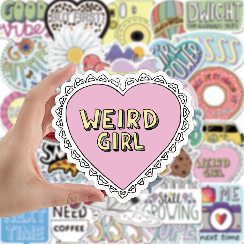 10/50Pcs Cartoon Eenvoudige Vsco Meisjes Kawaii St... – Grandado