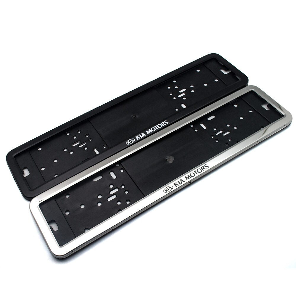 2 stuks Rvs Europese Universla Auto Nummerplaat Fr... – Vicedeal