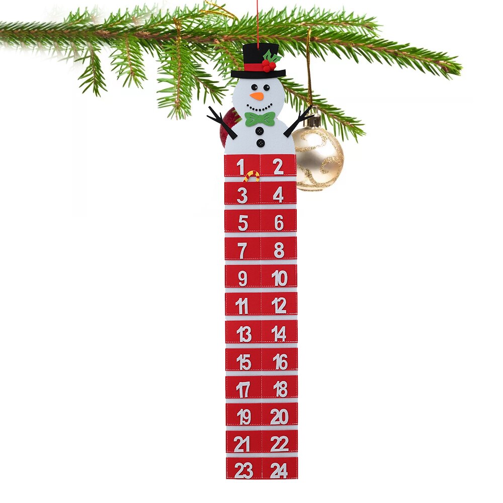 Large Felt Christmas Countdown non-woven calendar ... – Grandado