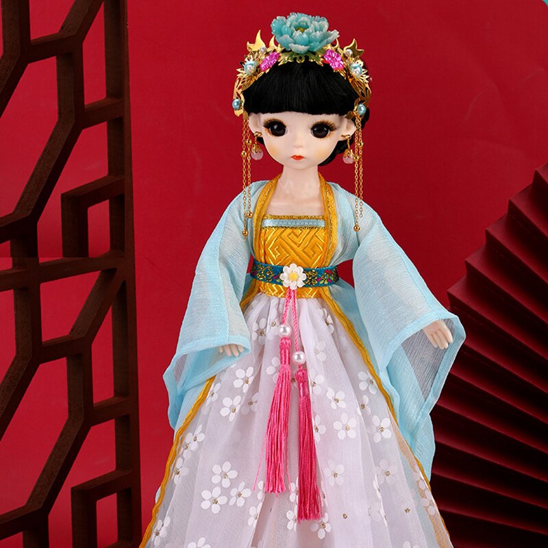 30CM Chinese Ancient Court Dolls with Hanfu Headwe... – Grandado